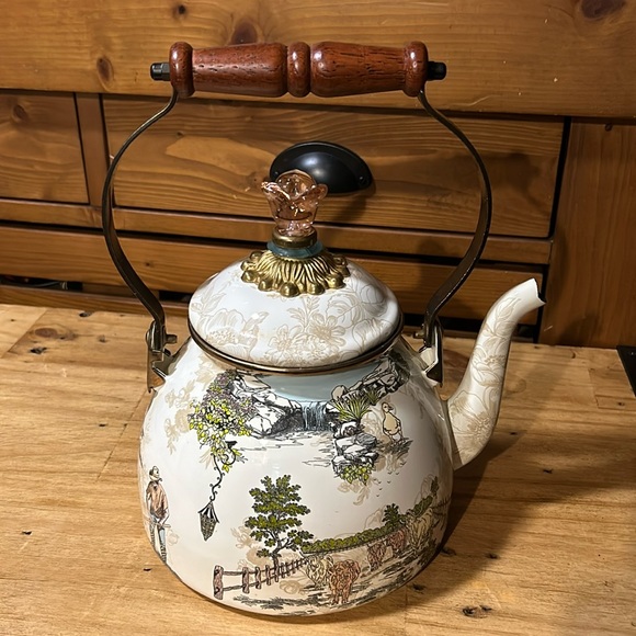 Mckenzie Child’s | Kitchen | Mckenzie Childs Vintage Farm House Tea Pot ...